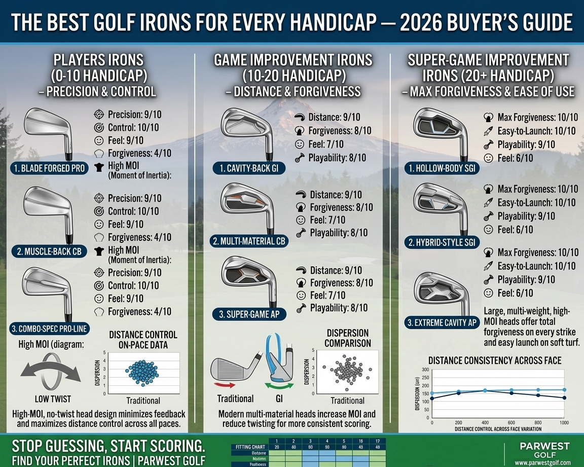 Best Golf Irons for Every Handicap | 2026 Buyer’s Guide